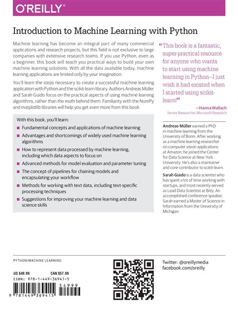 Introduction To Machine Learning With Python A Guide For Data Scienti