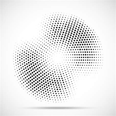 Premium Vector Halftone Circle Frame Dotted Background Round Border Icon Using Halftone Circle