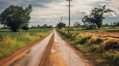 Premium Ai Image Rural Infrastructure Development Focus On Improvin Ai Generated