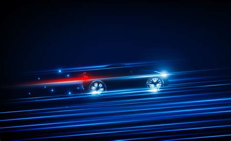 추상 스마트 자동차 라이트 아웃 기술 고속 하이테크 통신 개념 혁신 배경 벡터 디자인 금융에 대한 스톡 벡터 아트 및 기타 이미지 금융 마케팅 수송 Istock