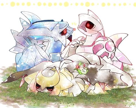 Giratina Shaymin Shaymin Palkia Dialga And 1 More Pokemon Drawn