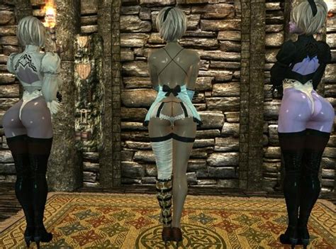 Nier Automata 2b Outfits By Team Tal Cbbe Le Armor And Clothing Loverslab