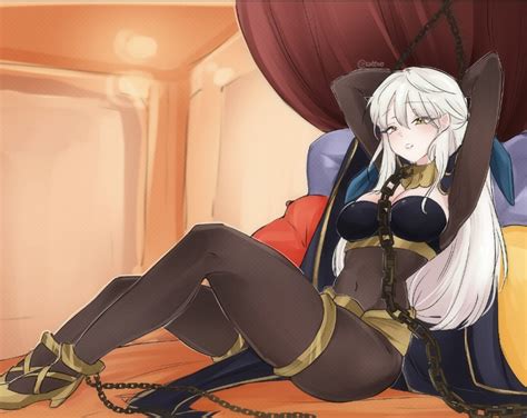 Rule 34 Alternate Costume Arms Up Bed Bedroom Before Sex Big Breasts