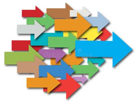 Color Arrows Point To Progress Stock Illustration Illustration Of Color Arrows Point To Progress Stock Illustration Illustration Of