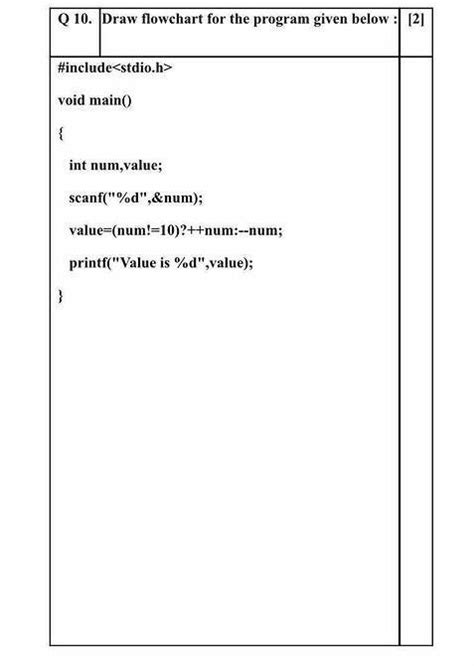 Solved Q 10 Draw Flowchart For The Program Given Below 2