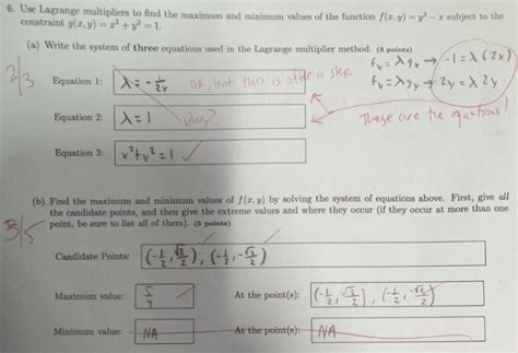 Solved Use Lagrange Multipliers To Find The Maximum And