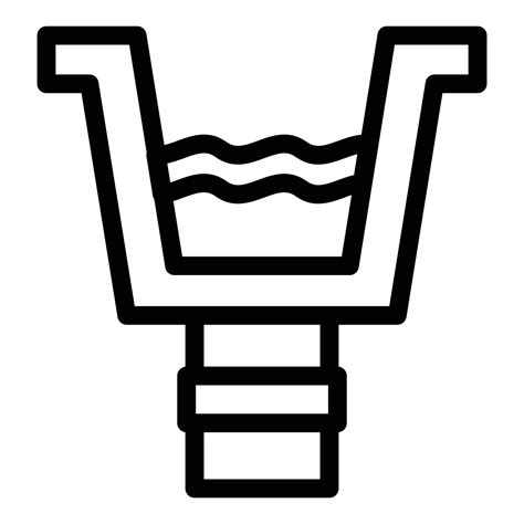 Rooftop Gutter Icon Outline Style 15667372 Vector Art At Vecteezy