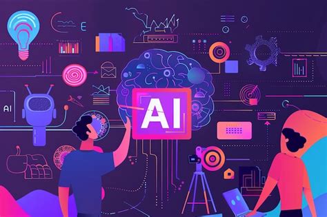 Two People Interacting Vector Illustration Premium Ai Generated Vector