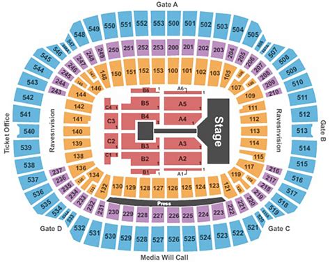 Best Seats At The Mandt Bank Stadium For Ravens Games And Concerts
