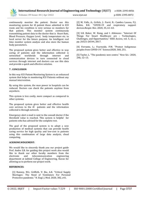 Iot Based Icu Monitoring System Pdf
