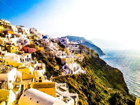 그리스관광여행 산토리니섬 그리스섬 에게해섬 하얀건물 사진이미지일러스트캘리그라피 파랑작가