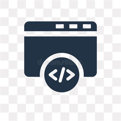 Coding Vector Icon Isolated On Transparent Background Coding T Stock