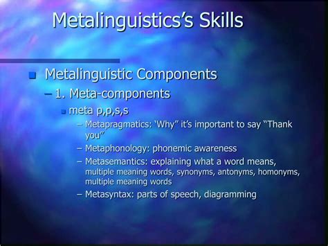 Ppt Metalinguistics Powerpoint Presentation Free Download Id177863