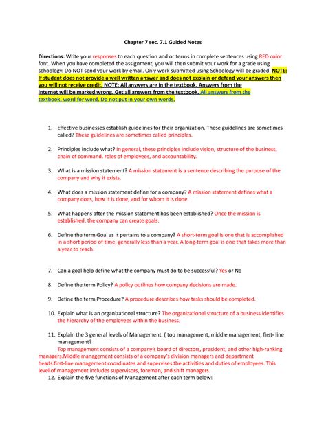 Copy Of Chapter 71 Guided Notes Chapter 7 Sec 7 Guided Notes