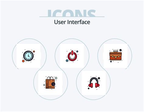 User Interface Line Filled Icon Pack 5 Icon Design Map Movie Location Wireless 18501588
