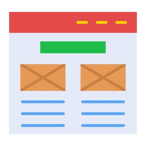 Premium Vector Wireframe Icon