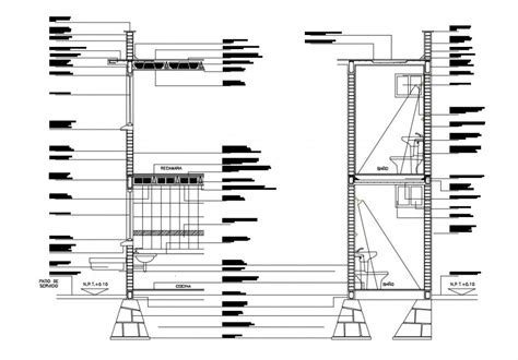 2d View Sectional Detail Of Sanitary Blocks Layout File In Autocad Format Artofit