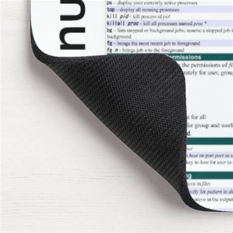 unix linux command cheat sheet mouse pad zazzle