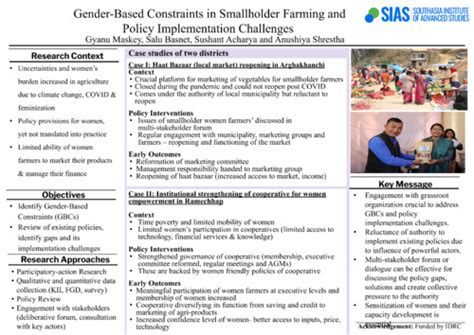 Gender Based Constraints In Smallholder Farming And Policy Implementation Challenges Cgiar