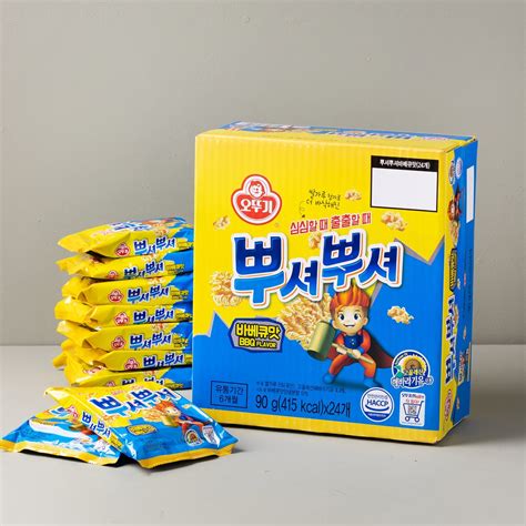 오뚜기 뿌셔뿌셔 바베큐맛 90g X 24입 믿고 사는 즐거움 Ssg Com