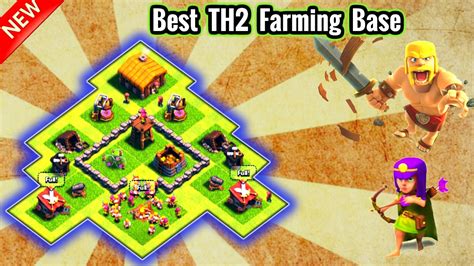 Clash Of Clans Th2 Farming Base Best Town Hall Level 2 Faming Base