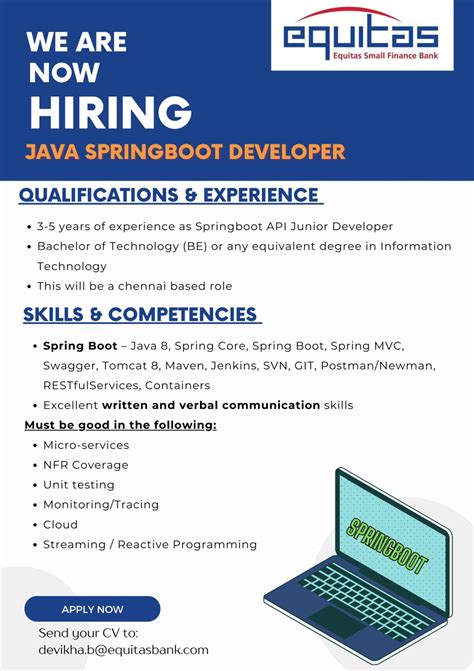 Devikha Balu On Linkedin Hiring Microserves Springboot Java