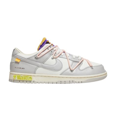 Nike Off X Dunk Low Lot 24 Of 50 White Editorialist