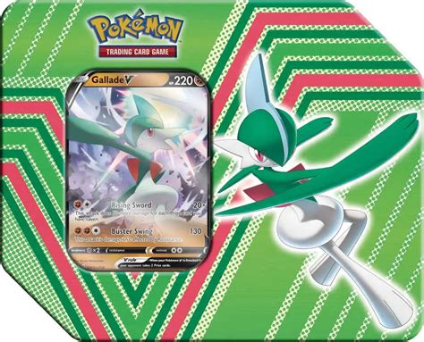 Pokemon Sword Shield Hidden Potential Gallade V Tin Set 5 Booster Packs
