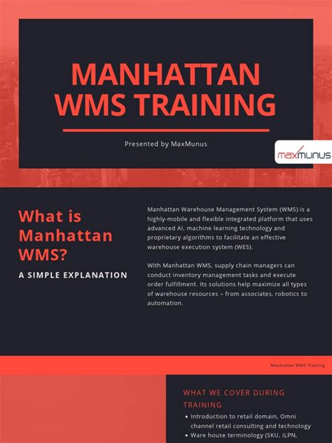 Manhattan Wms Training Maxmunus Pdf Cybernetics Computing