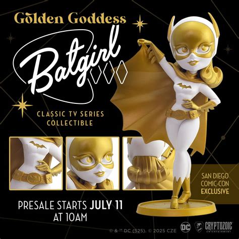 Presale July 11 Golden Goddess Batgirl Classic Tv Series Collectible