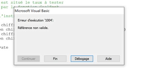 XL 2019 Erreur Sur Macro VBA Utilisant Goal Seek Excel Downloads