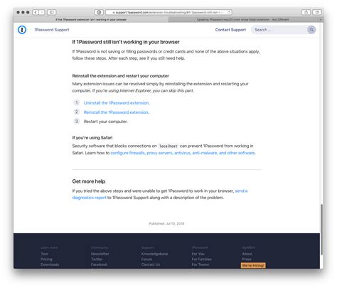 Password Updating 1password Macos Client Broke Safari Extension Ask