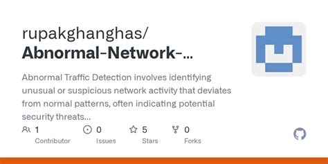 Github Rupakghanghas Abnormal Network Traffic Detection Abnormal Traffic Detection Involves