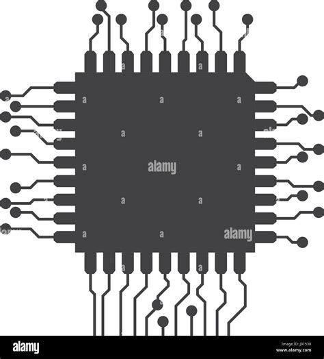 Microchip Circuit Technology Stock Vector Image Art Alamy