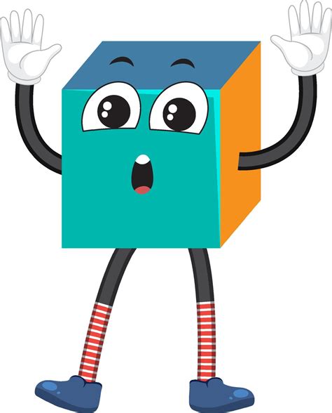 Cartoon Cube Cartoon Character 12193085 Vector Art At Vecteezy