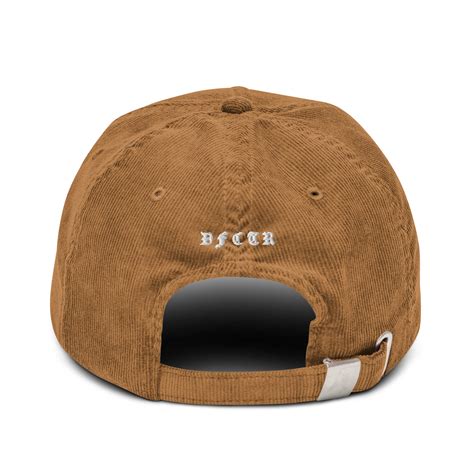 Defector Embroidered Corduroy Cap Defector Uk