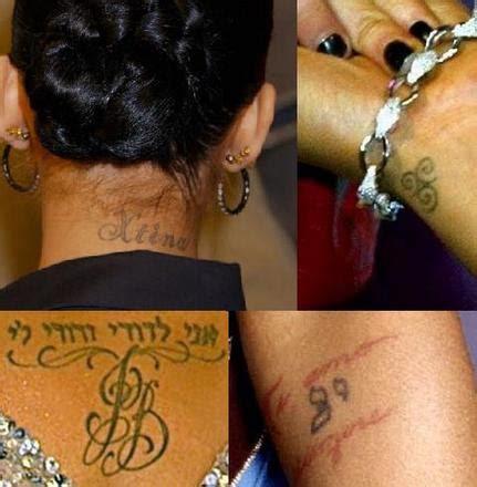 Christina Aguilera Mini Tattoos « Best Design Idea