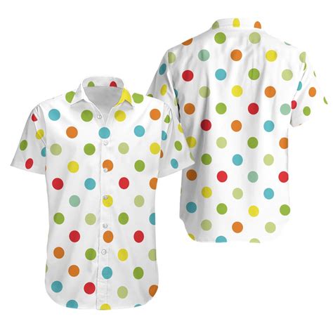 Colorful Polka Dots Hawaiian Shirt