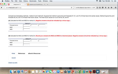 Solved Compare Two Forecasting Methods Method A And Method Chegg