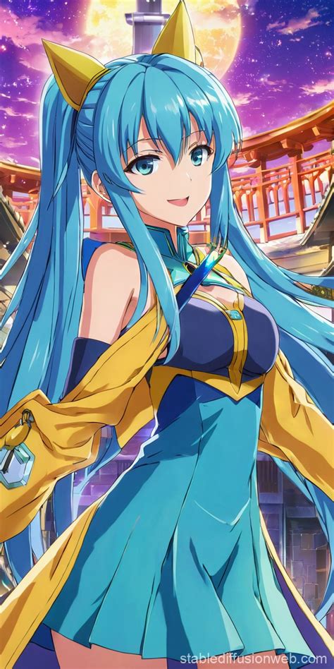 Nejire Hado Character Illustration Stable Diffusion Online