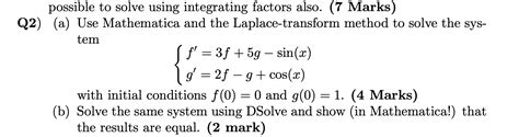solved possible to solve using integrating factors also 7