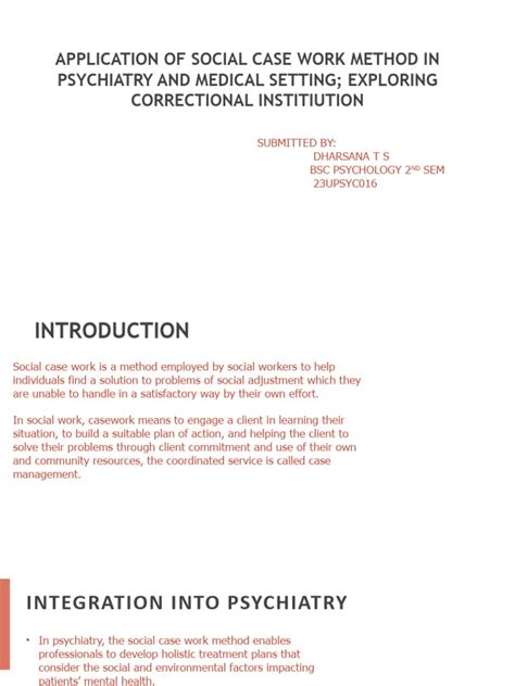 Social Case Work Ppt 1 032341 Pdf Social Work Psychiatry