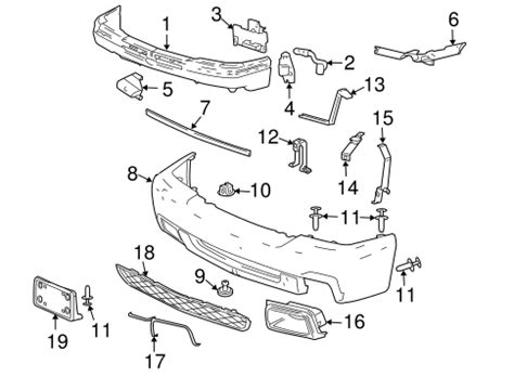 Bumper And Components Front For 2003 Chevrolet Silverado 1500 Hd Oem