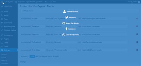 Responsive Expand Hamburger Menu Wordpress Plugin By Sike Codecanyon
