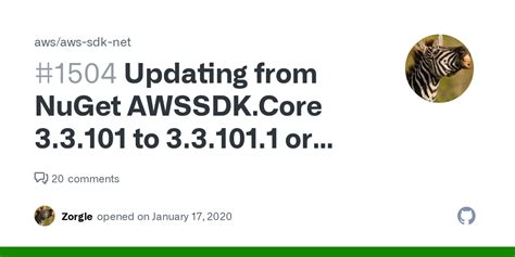 updating from nuget awssdk core 3 3 101 to 3 3 101 1 or newer causes my aws call to fail with
