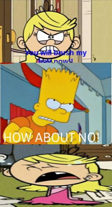 Bart Simpson Said No To Lola Loud By Ptbf2002 On Deviantart