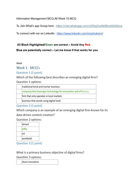 Information Management Mcq All Week 15 Mcq Pdf Computer Virus Computer Network