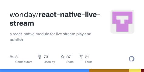 GitHub Wonday React Native Live Stream A React Native Module For Live Stream Play And Publish