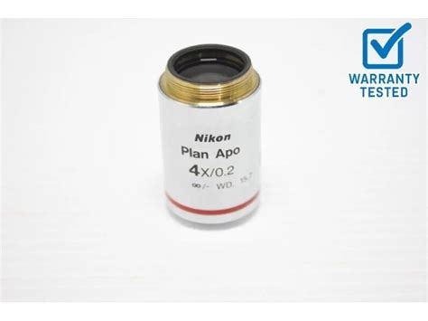 Nikon Plan Apo 4x 0 2 Microscope Objective Unit 14