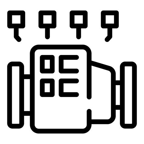 Data Processing Unit Receiving Information Signals Icon 47438305 Vector